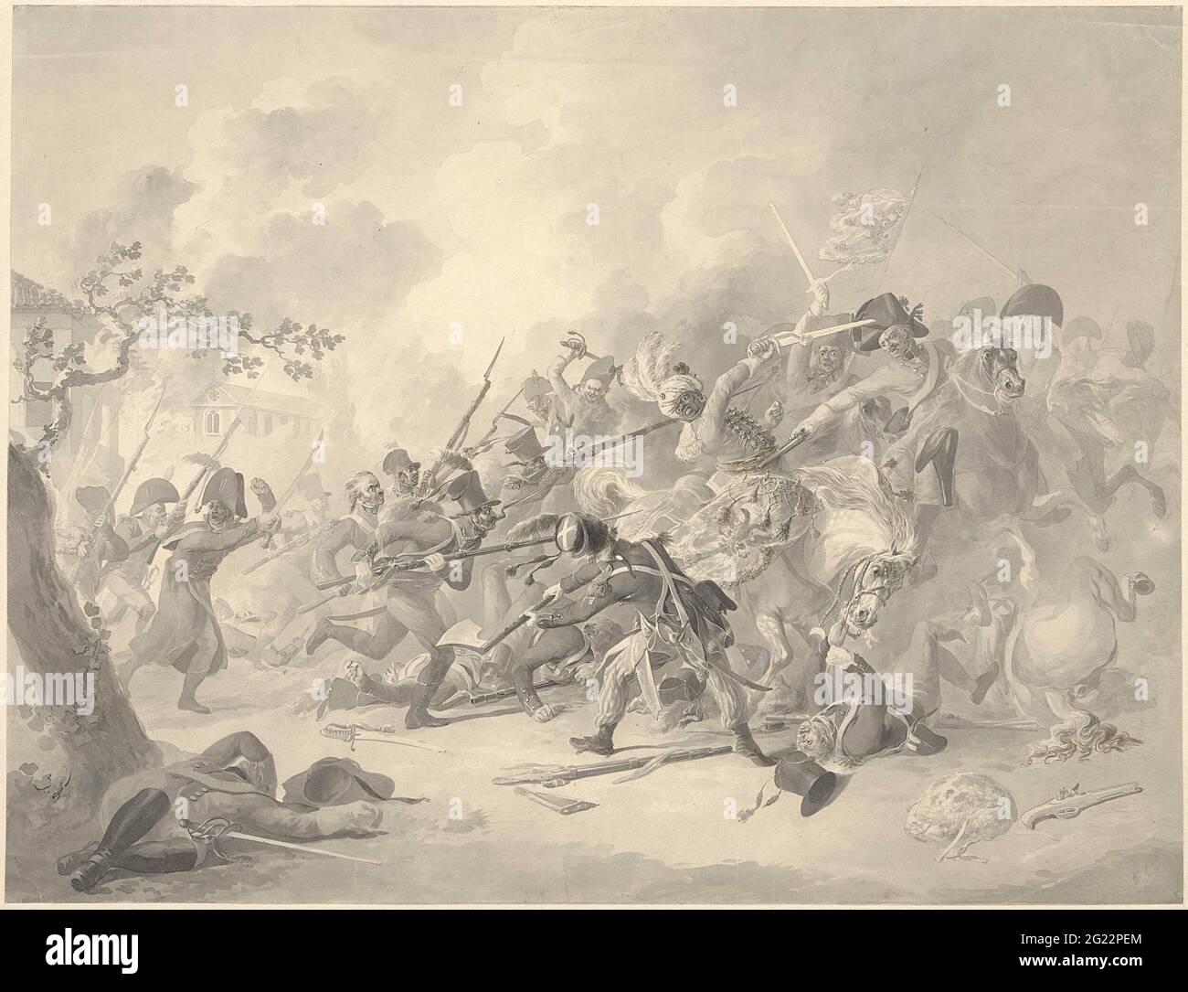 Fight at a village Stock Photo - Alamy