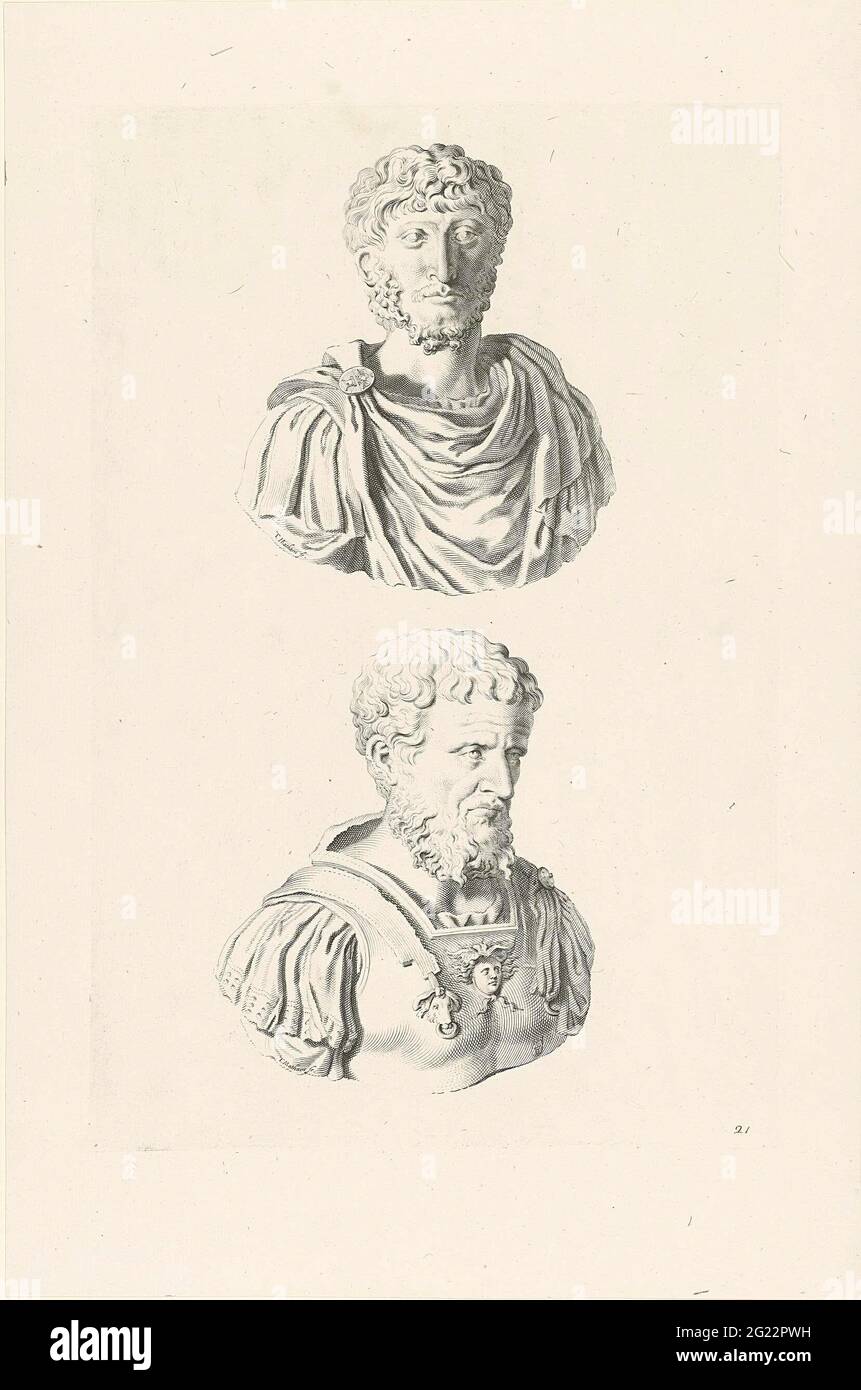Bustes of Gallienus and Macrinus; Galleria Giustiniana del Marchese ...