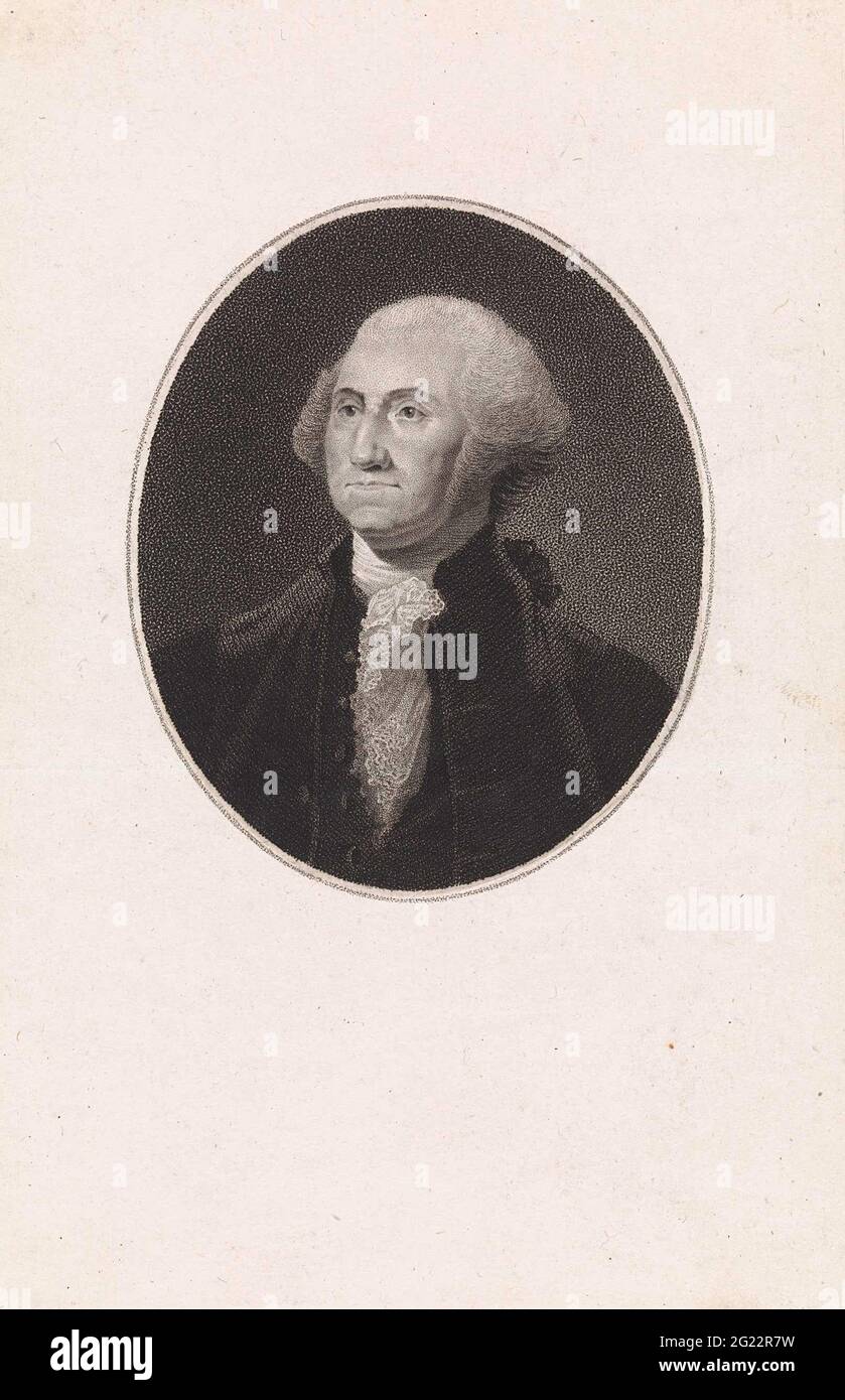 Portrait of George Washington, first president of the United States ...