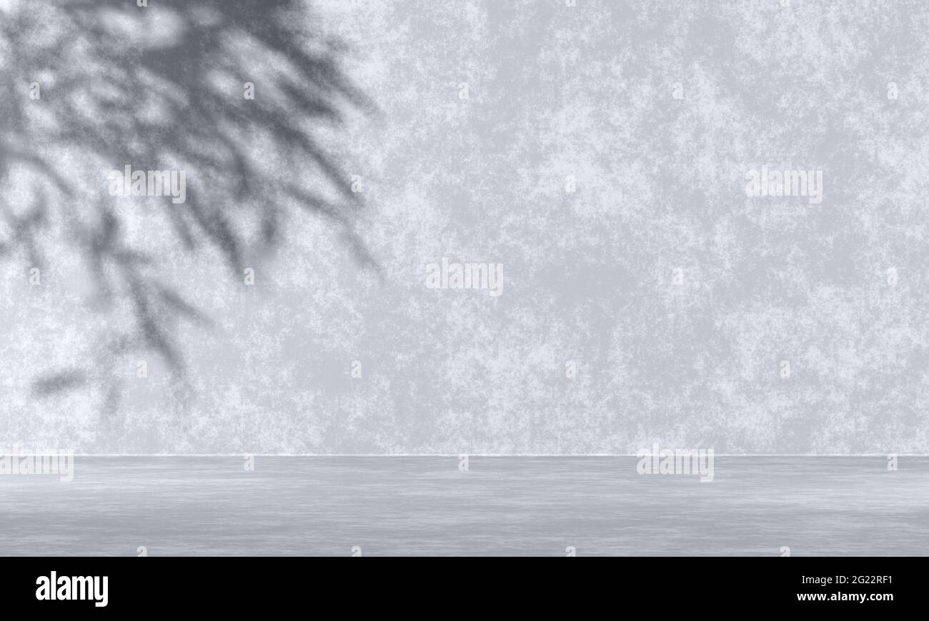 Minimal abstract bw background with 3D concrete podium display with ...