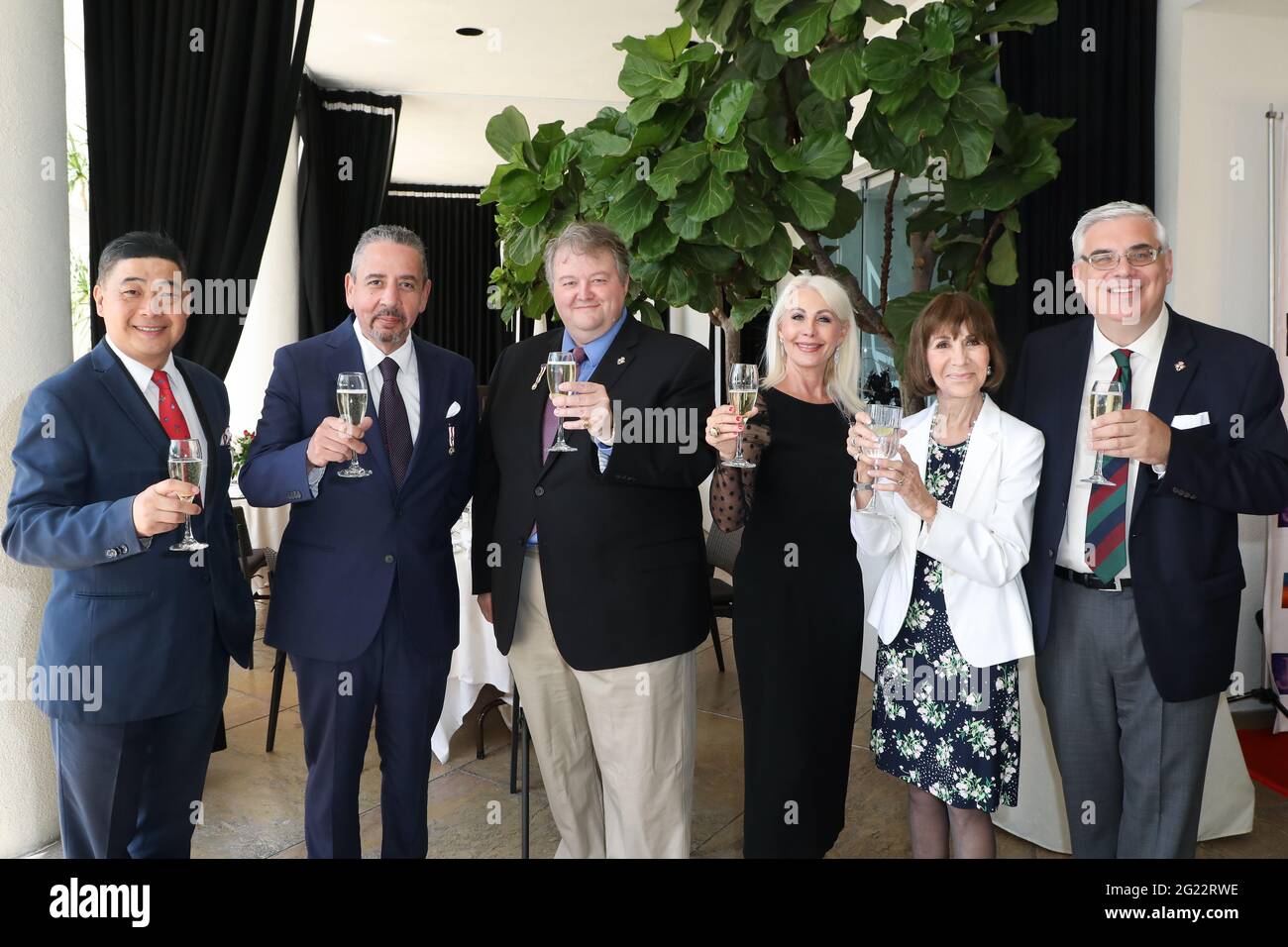 Beverly Hills, California, USA. 6th June, 2021. Joey Zhou, Ahmed Fathi ...