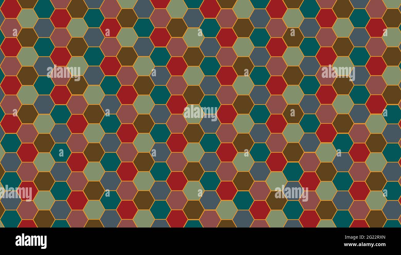 Seamless hexagon pattern hi-res stock photography and images - Alamy