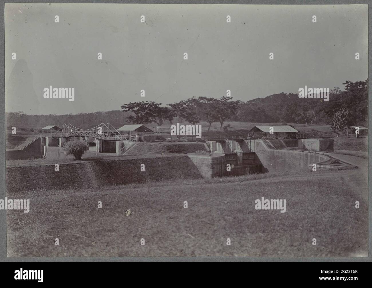 Sluis in Canal. A lock in a canal. Part of the photo album of the ...
