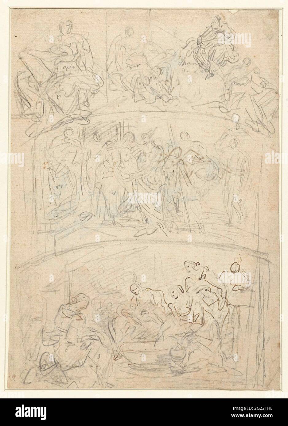 Apsis with birth and visitation. Marking the painting of an APSIS with ...