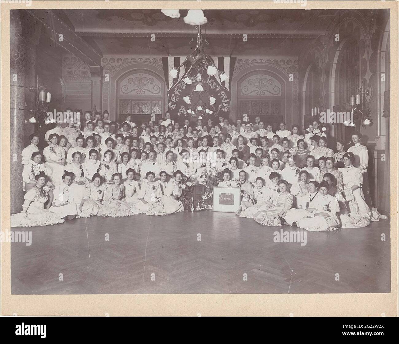 Group portrait of the Amsterdam Female Students Association; First ...