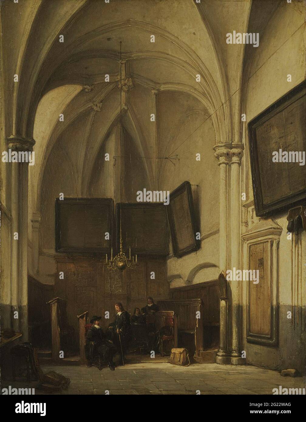 Vestry of the Church of St Stephen in Nijmegen. The consistory room of ...