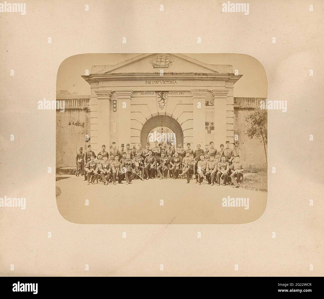 Group portrait of killing petty officers for Fort new Victoria gate in ...