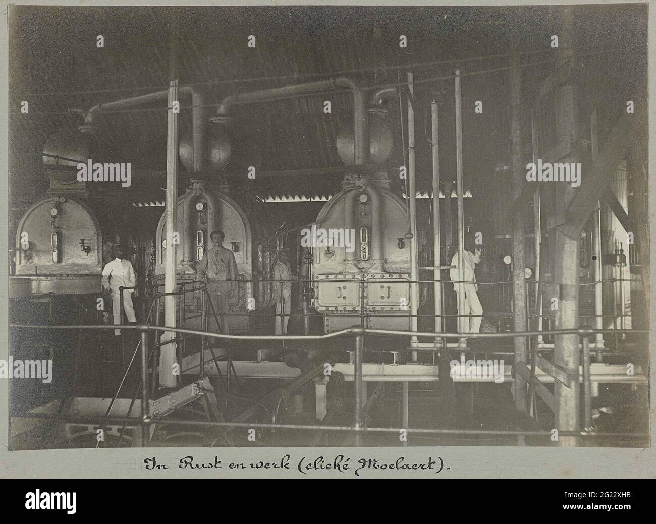 In peace and work. View of the sugar factory on the plantation peace ...