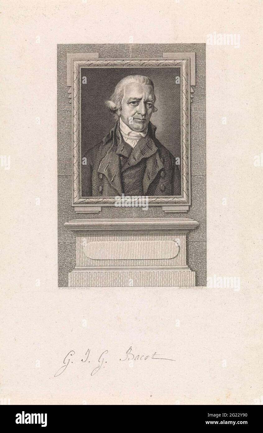 Portrait of Gerard Jacob George Bacot. Portrait of Gerard Jacob George ...