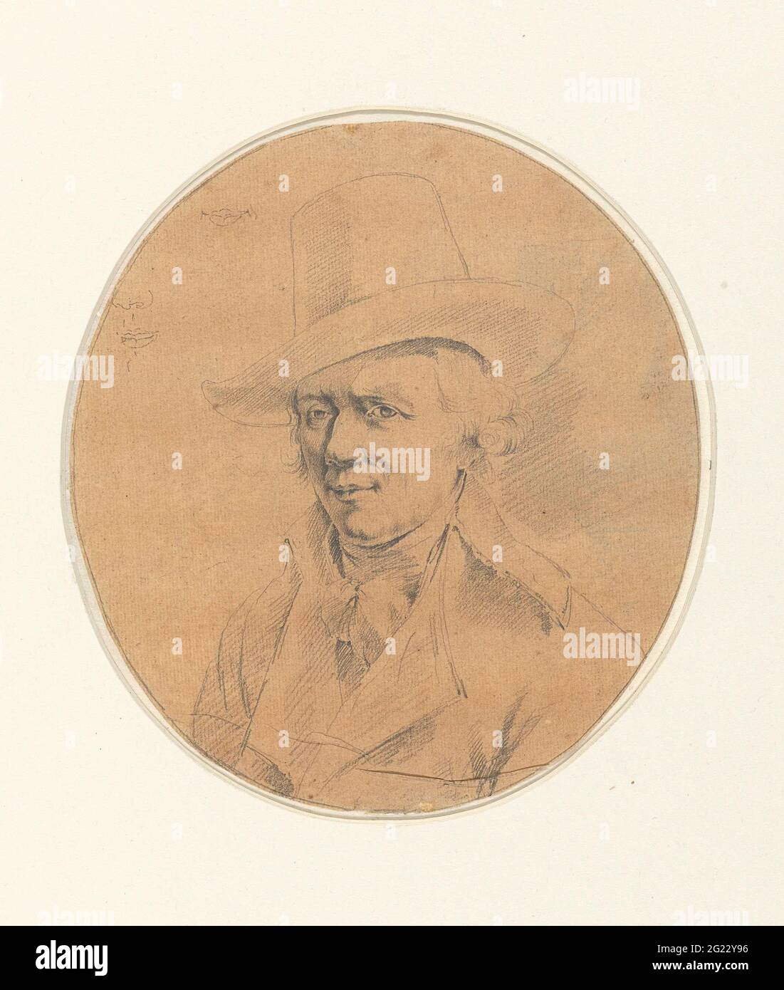 Self-portrait in oval Stock Photo - Alamy