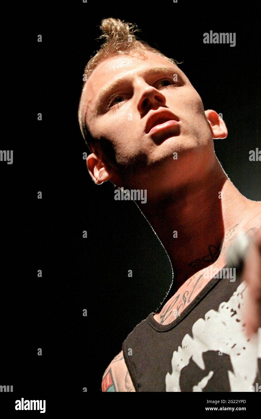 New York, NY, USA. 9 April, 2012. Machine Gun Kelly performs at the XXL ...