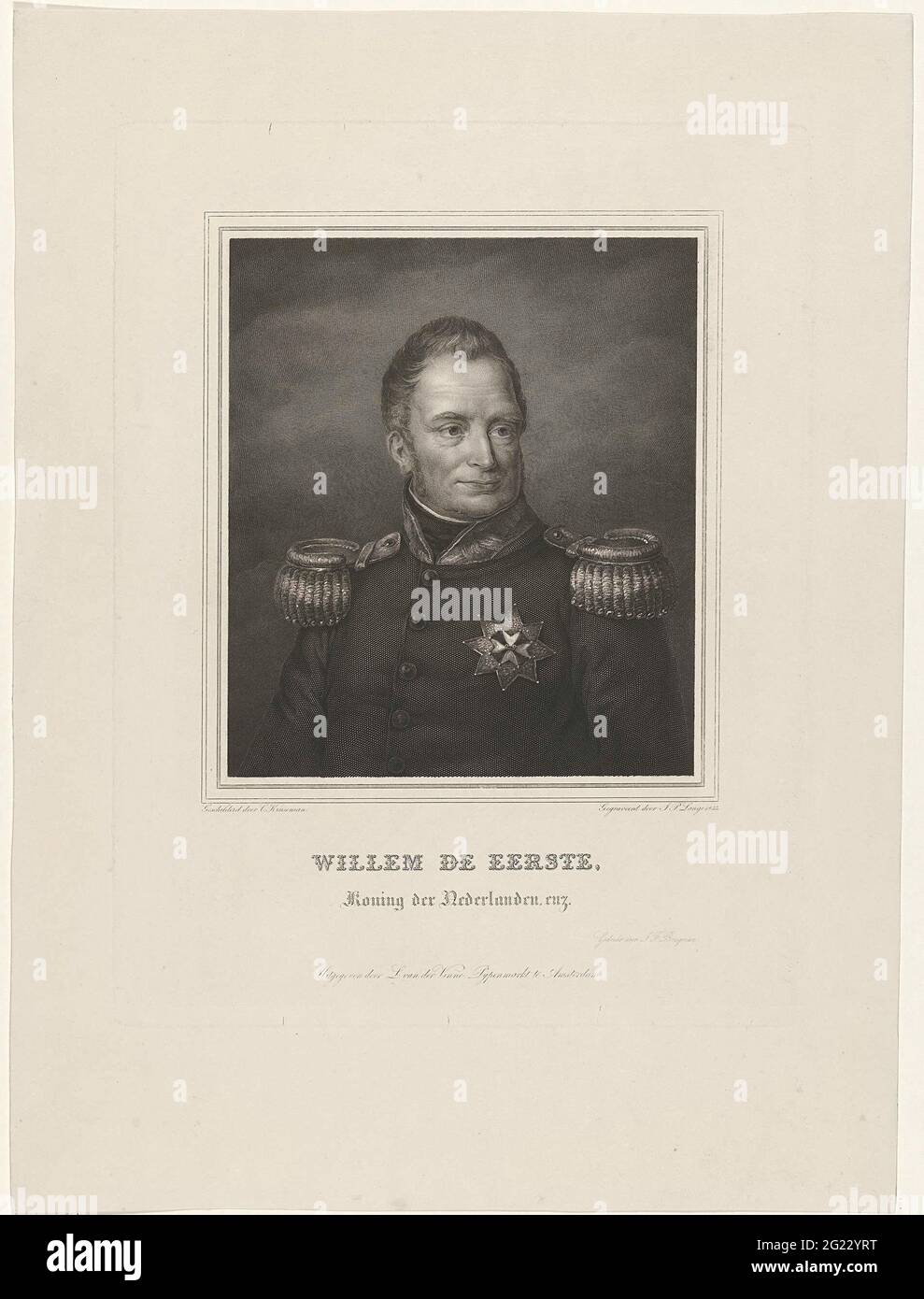 Portrait of Willem I Frederik, King of the Netherlands; Willem the ...