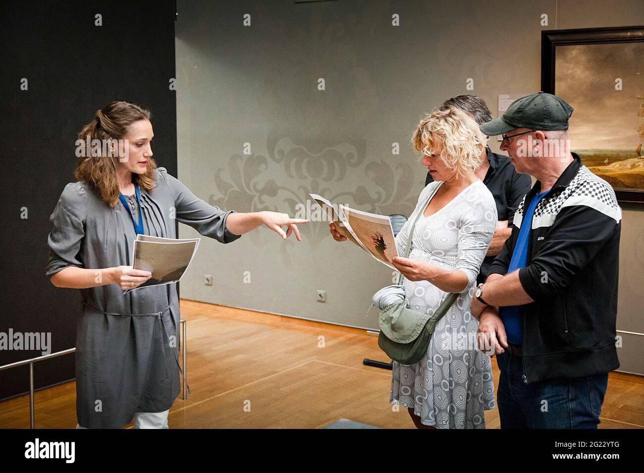 Restorator Erika Smeenk Holds Story On Hall With Girl With A Wide Hat ...