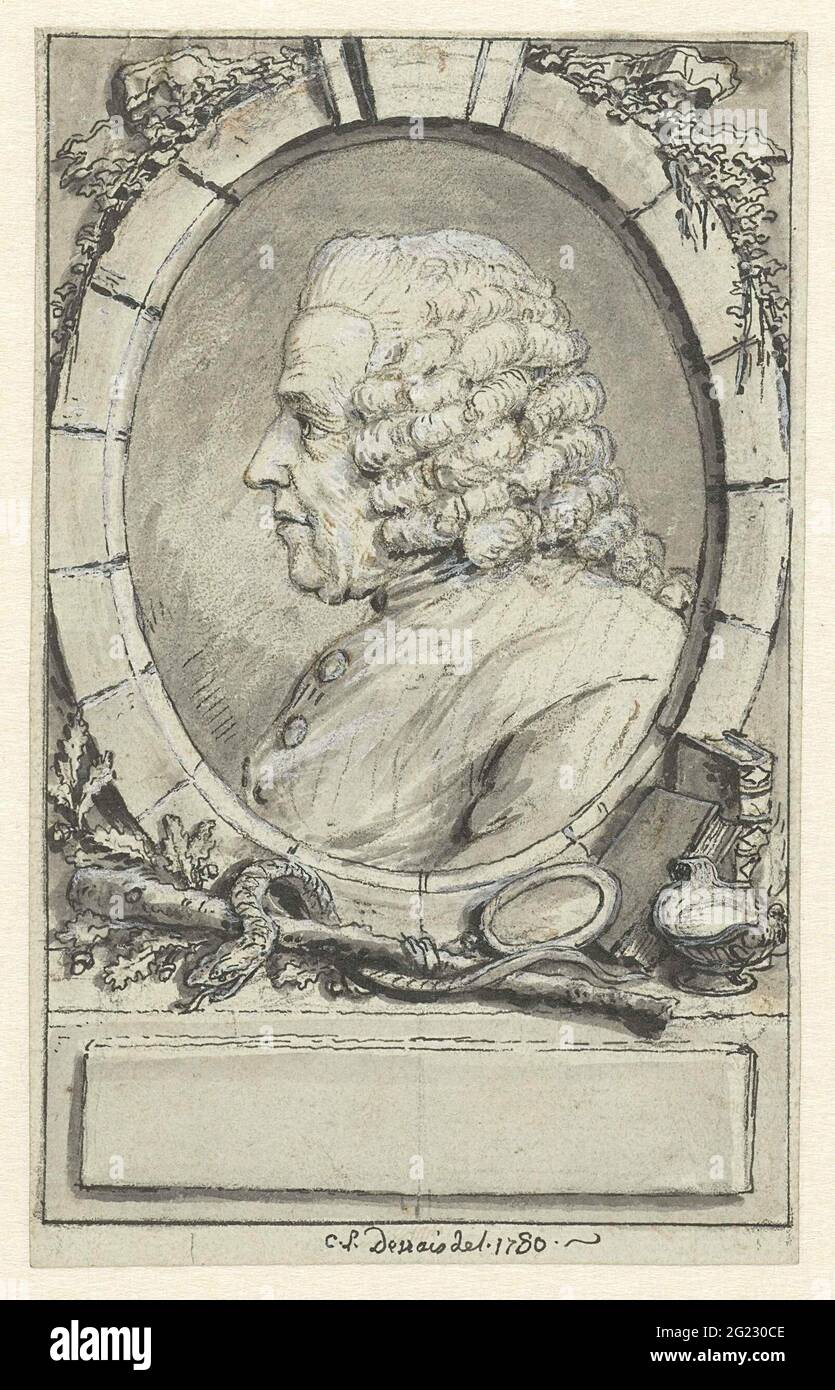 Medallion portrait of a man, in edge. Medallion portrait of a man, in ...