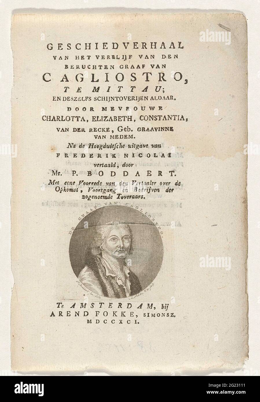 Count of cagliostro hi-res stock photography and images - Alamy