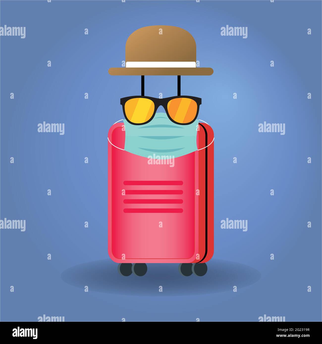 Sun hat sunglasses Stock Vector Images - Alamy