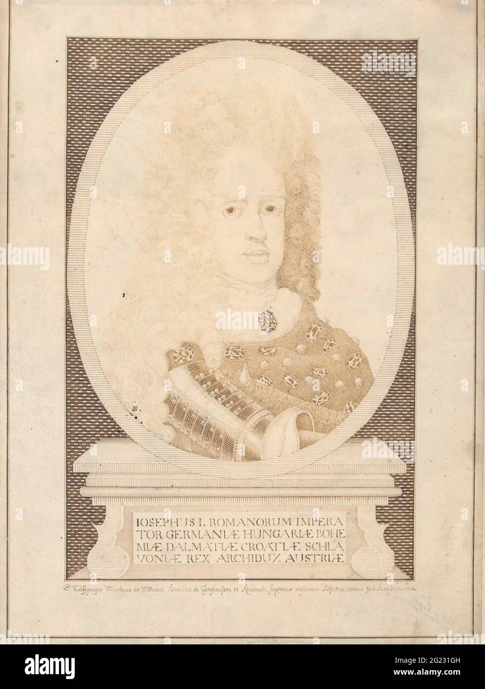 Portrait of emperor Jozef I Stock Photo - Alamy