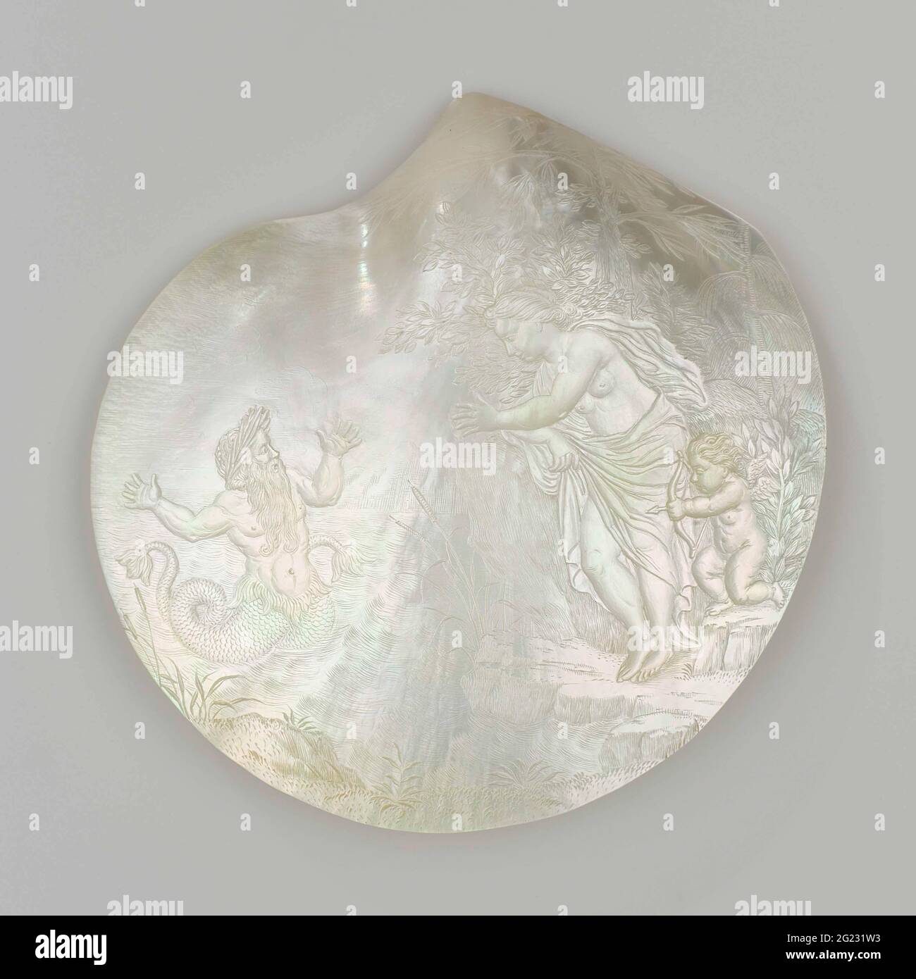 Two carved shells. Bellekin transformed nature into art, producing ...