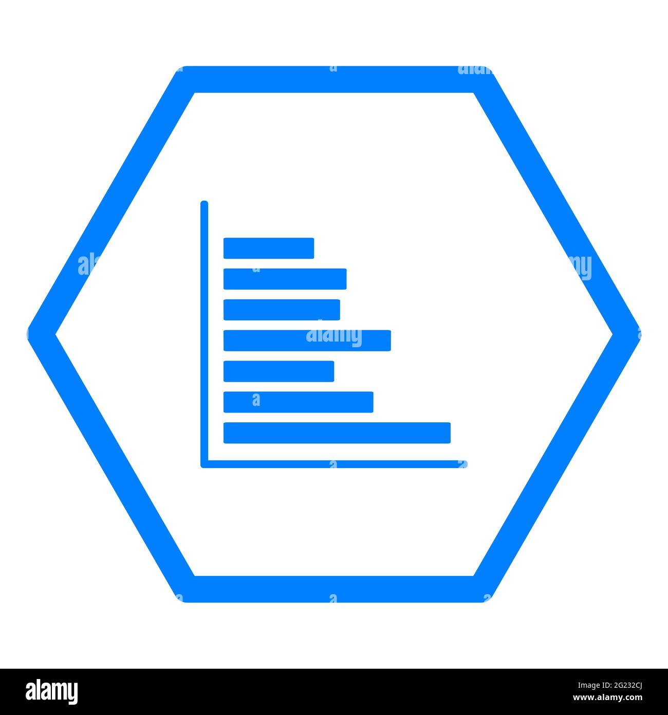 Chart and hexagon Stock Photo - Alamy