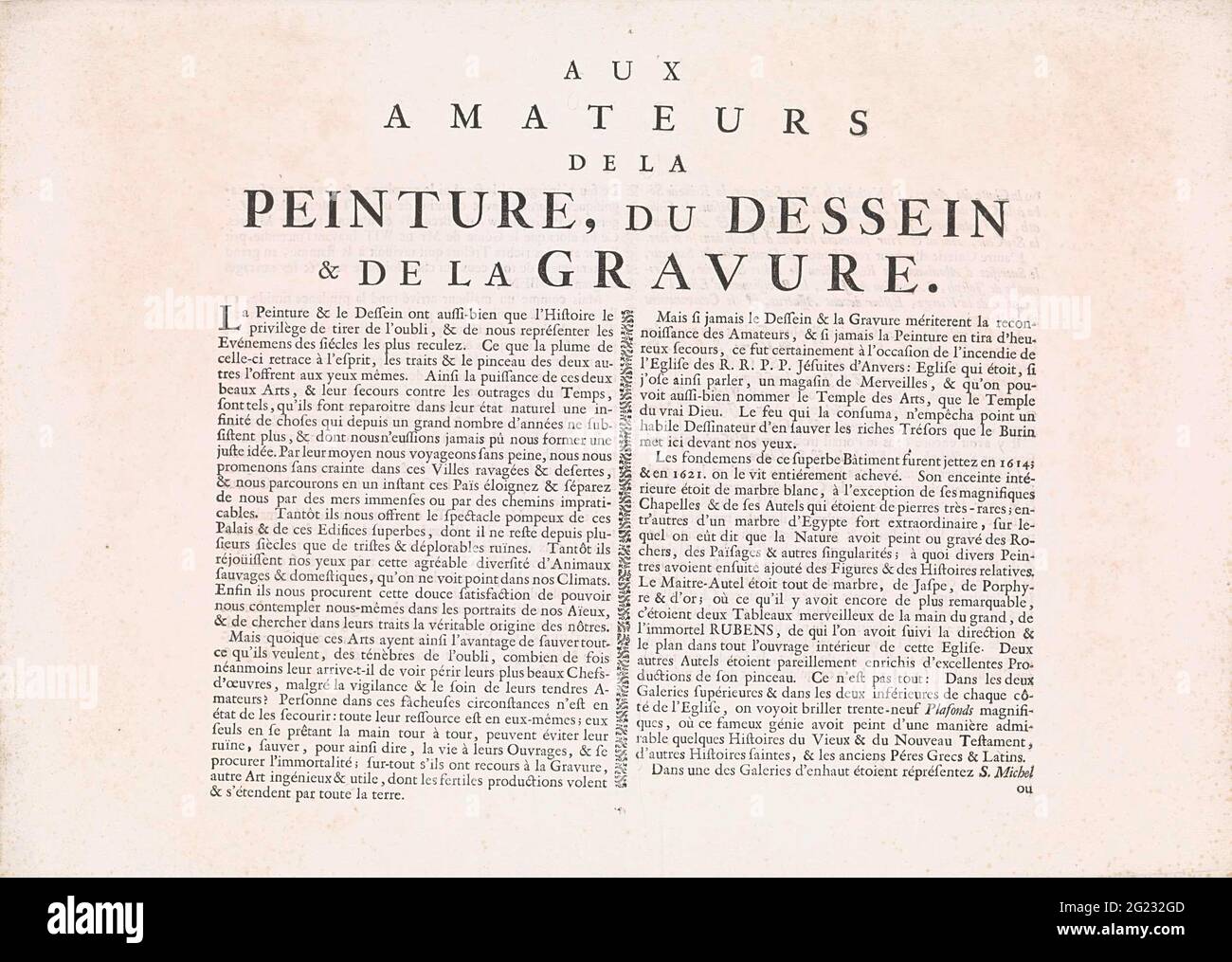 Aux amateurs de la peinture, du dessein & de la engraving; Les Plat ...