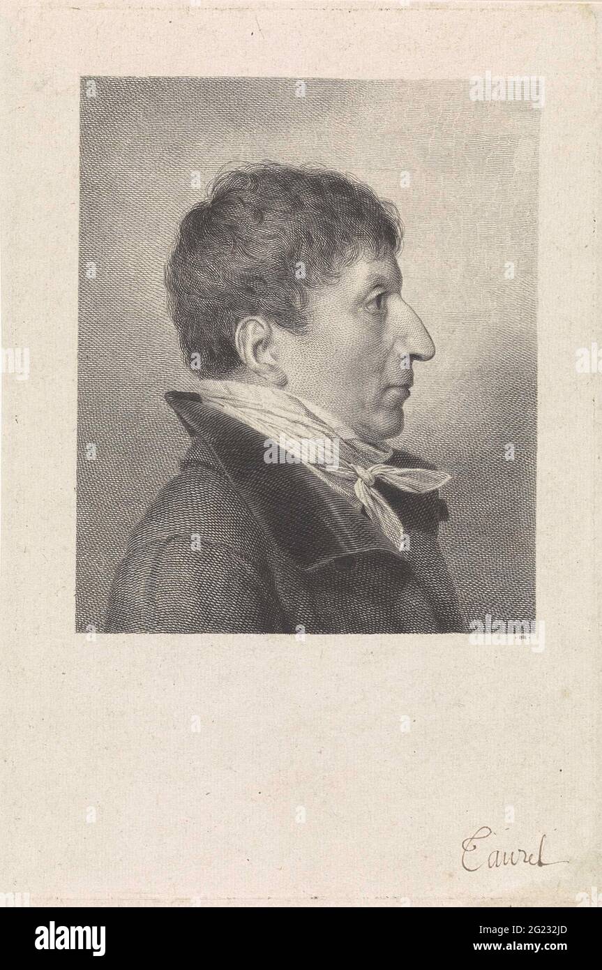 Portrait of an unknown man, in profile to the right Stock Photo - Alamy