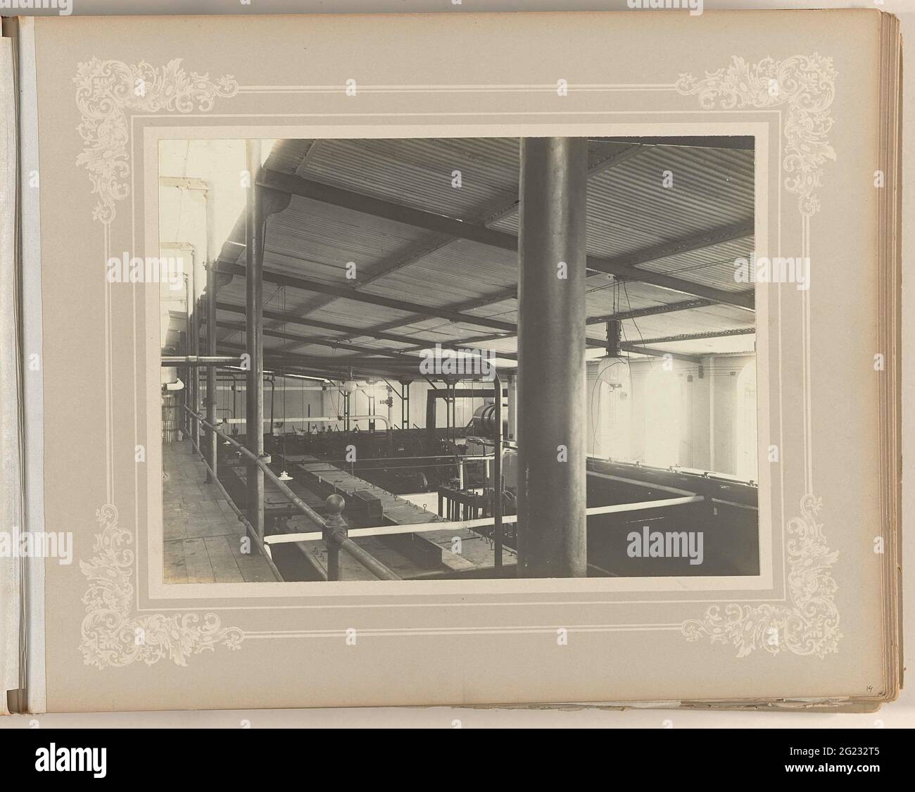 Machine hall in the sugar factory. A machine hall in the sugar factory ...