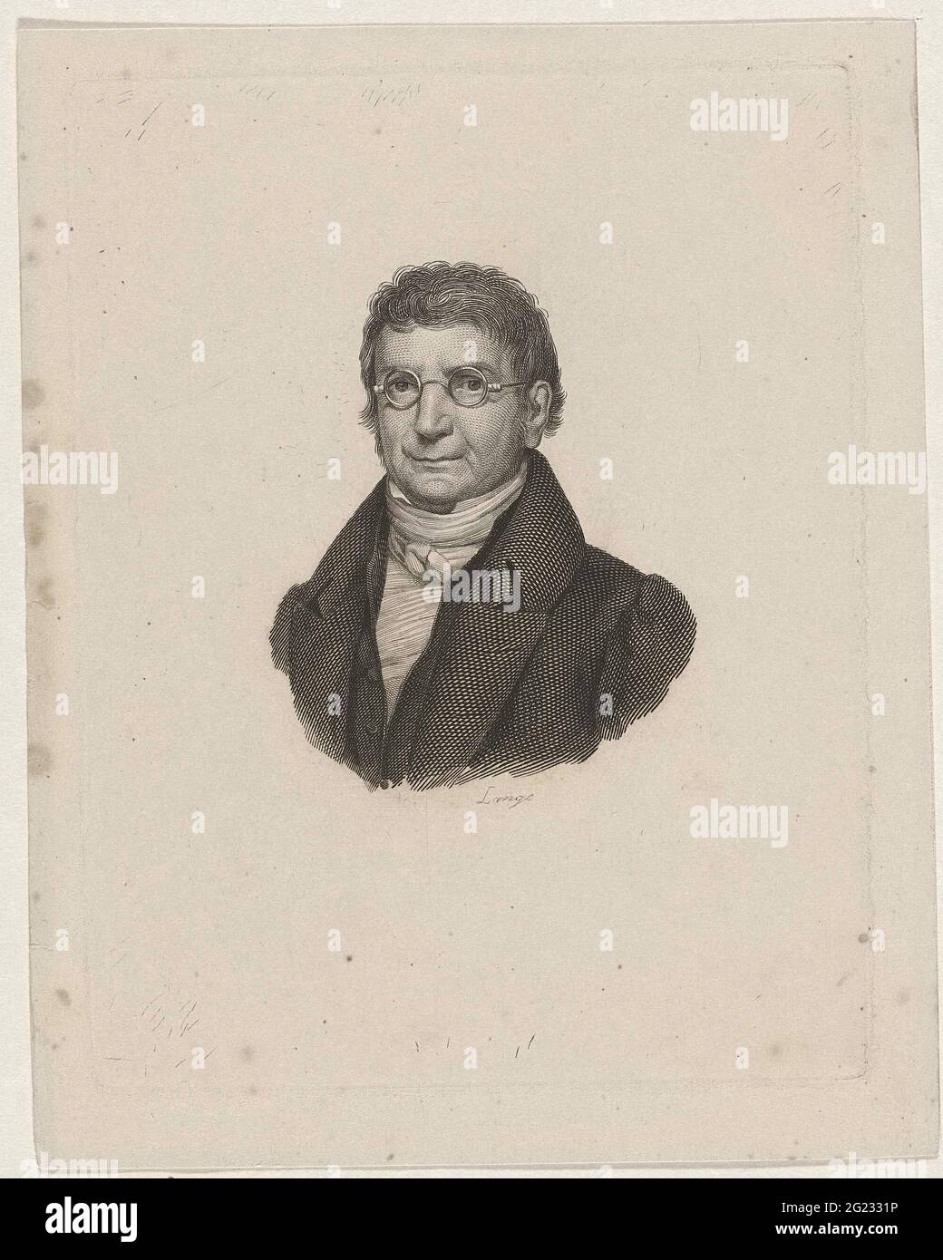Portrait of Jan ten Brink. Portrait bust to the left of Jan ten Brink ...