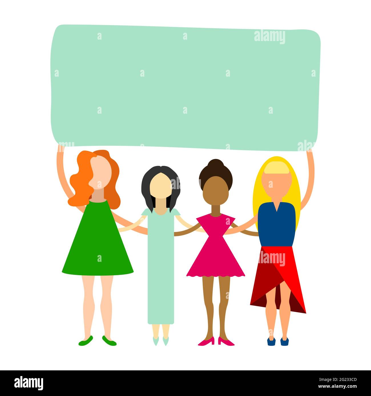 White protest poster Stock Vector Images - Alamy