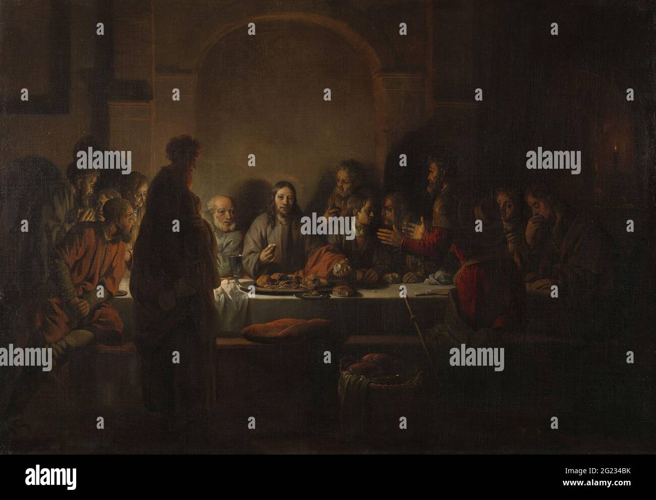 The Last Supper. The last Supper. Christ with his disciples seated ...