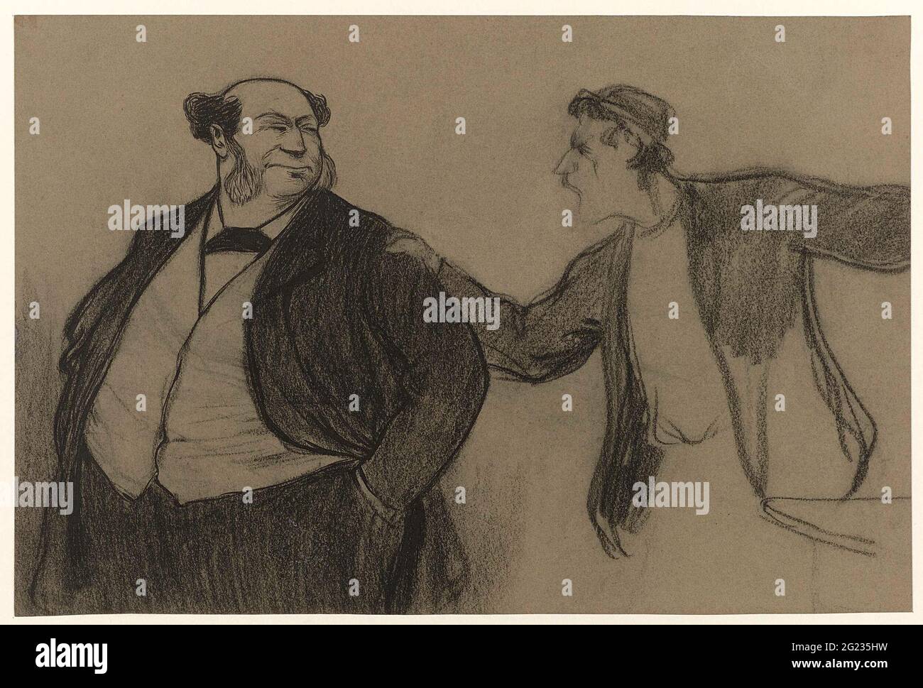 Capitalist and worker. Two men: stereotypes of capitalist and worker ...