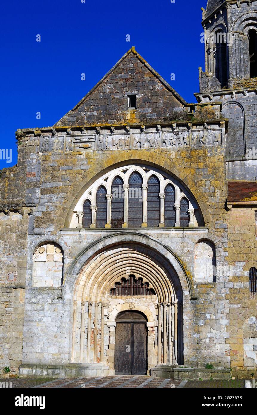 Church, or Chapel of St Laurent, Montmorillon, France Stock Photo - Alamy