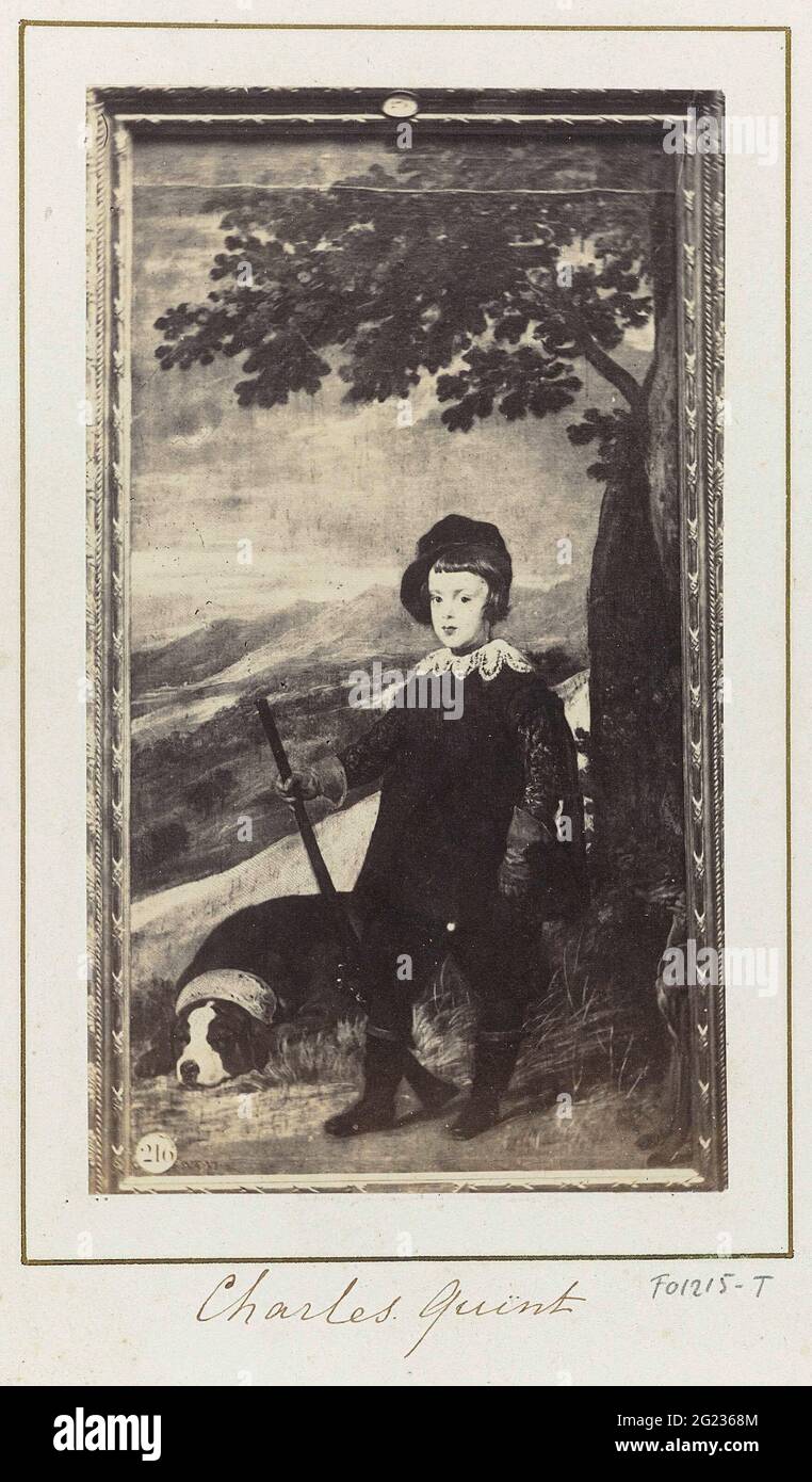 Photo production of a painting by Velázquez, presenting a portrait of ...