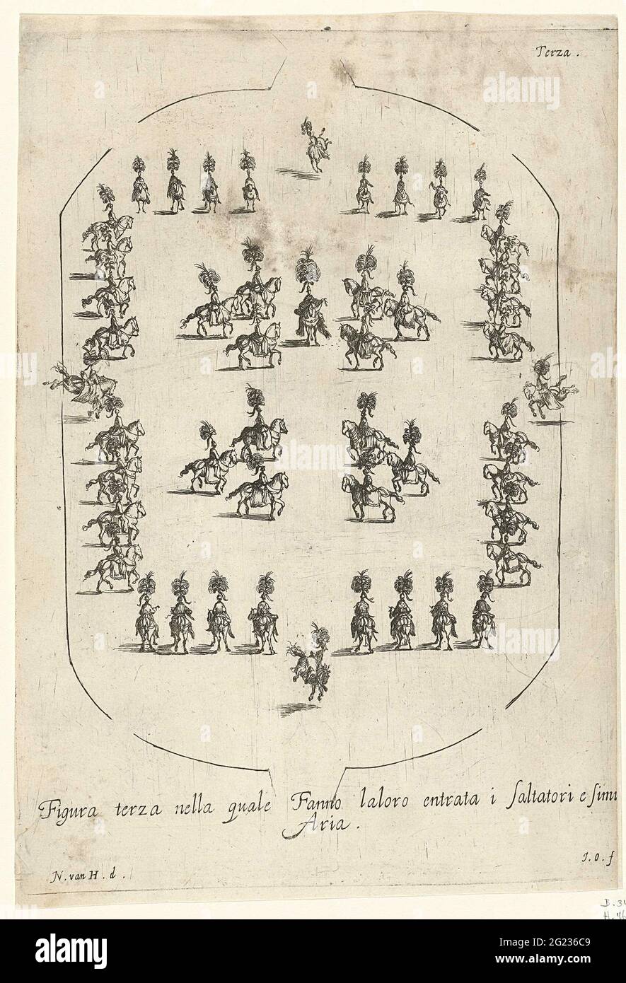 Equestrian formations (Terza); Ballet on horseback on the occasion of ...