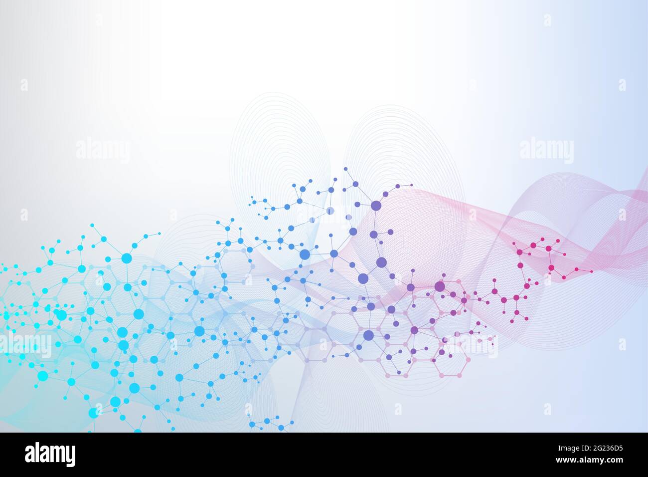 Structure molecule and communication. Dna, atom, neurons. Scientific ...