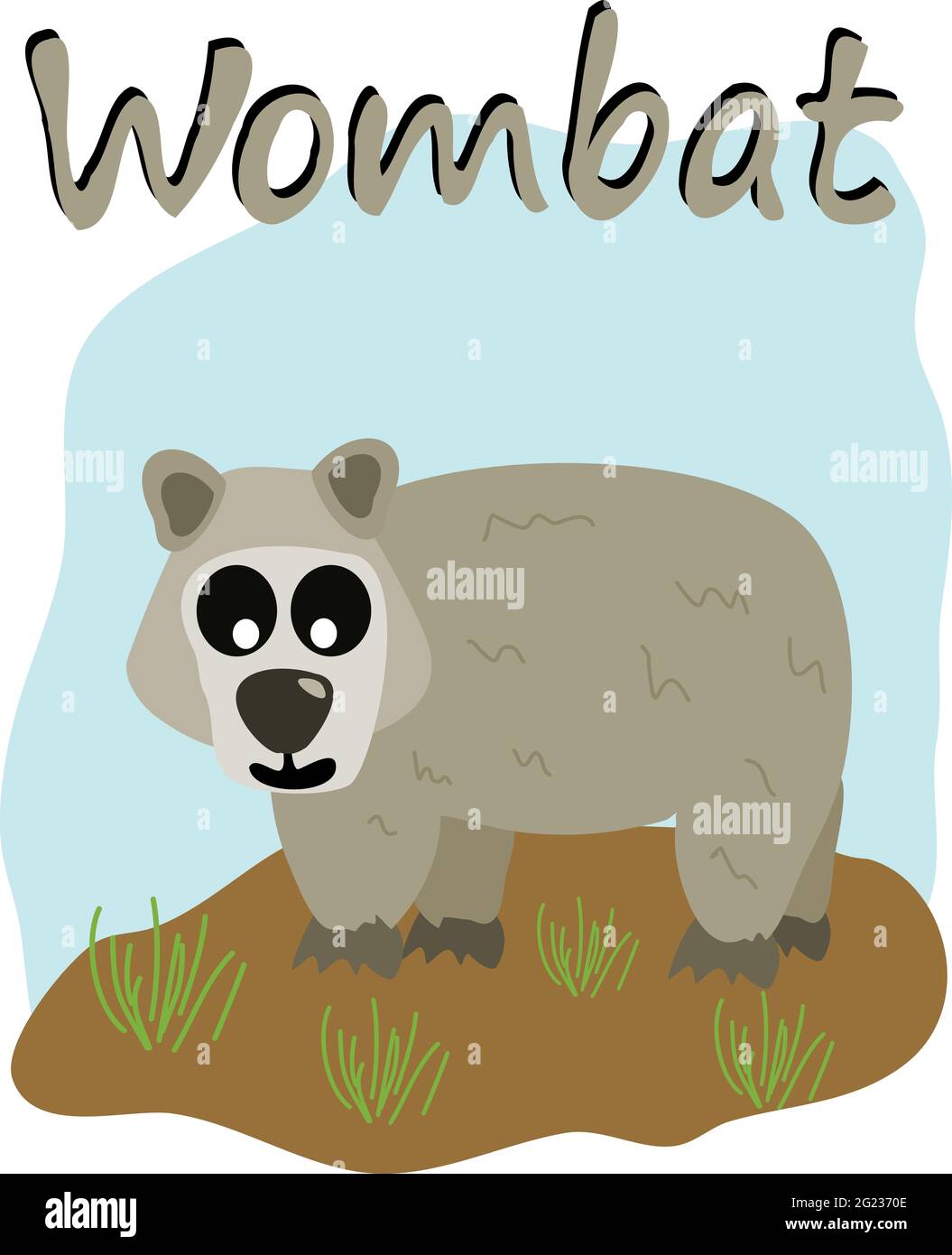 Cute wombat image with text Stock Photo - Alamy