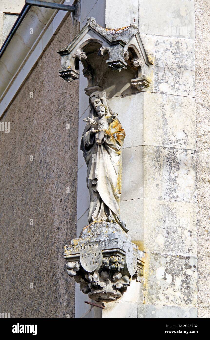 Details of features in the small market town of Montmorillon in the ...