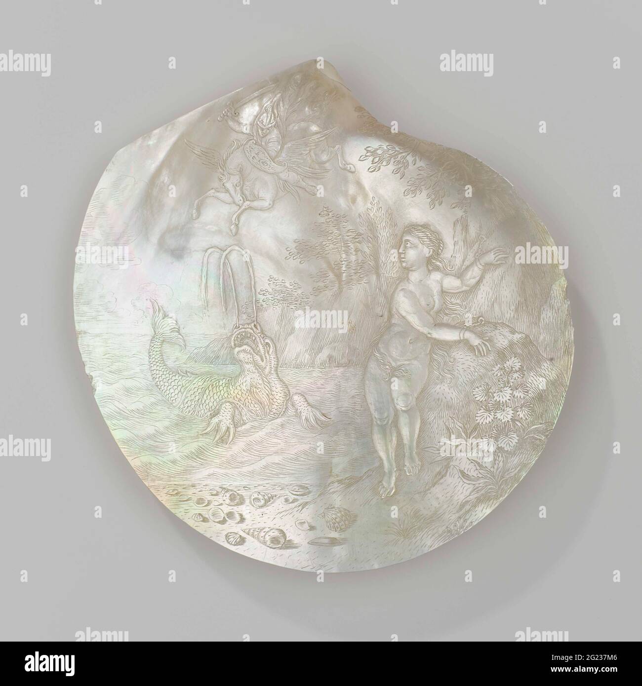 Two carved shells. Bellekin transformed nature into art, producing ...