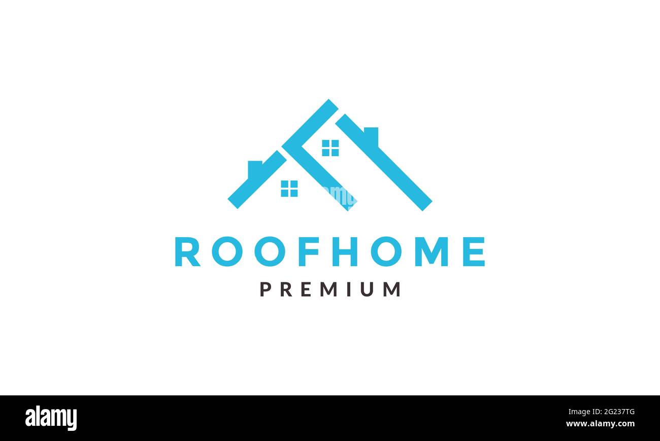 modern simple roof home logo symbol vector icon illustration graphic ...