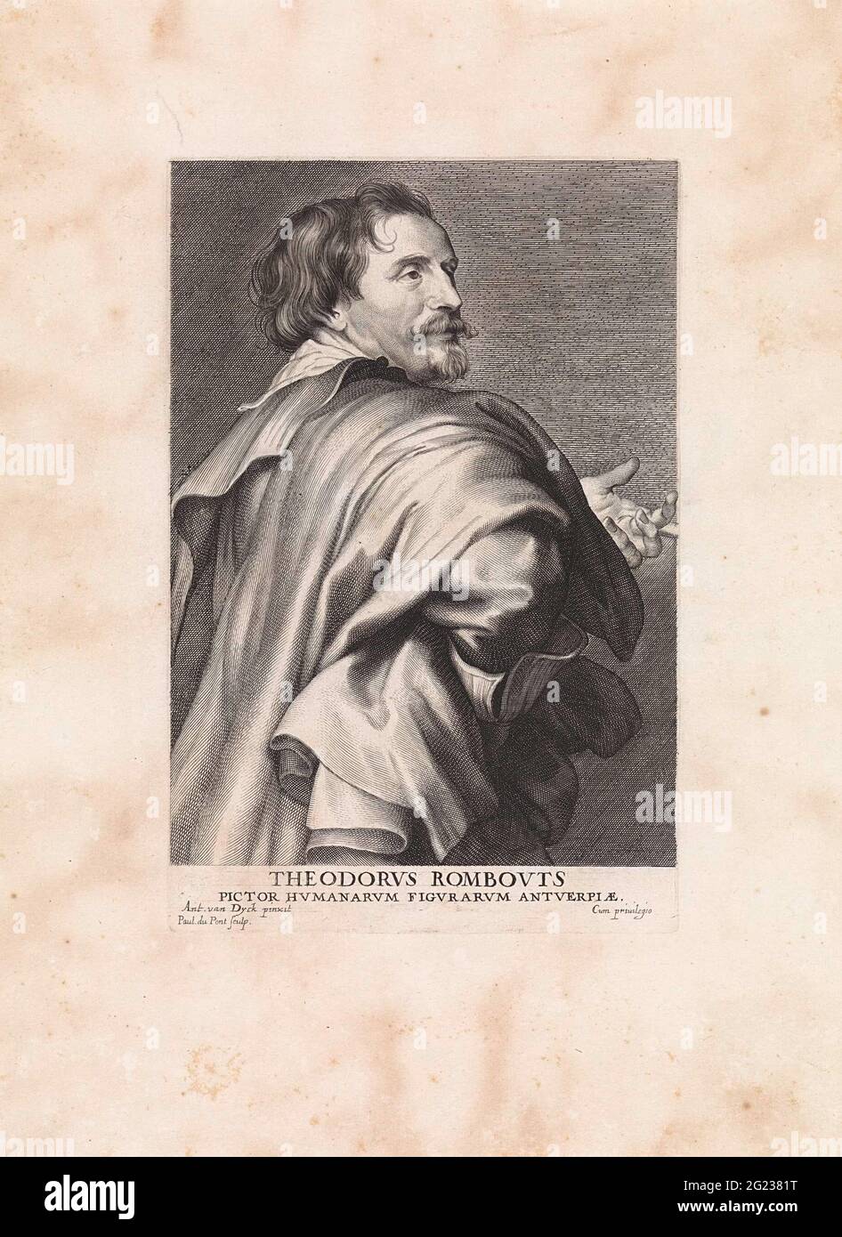 Portrait of the Painter Theodoor Rombouts Stock Photo - Alamy