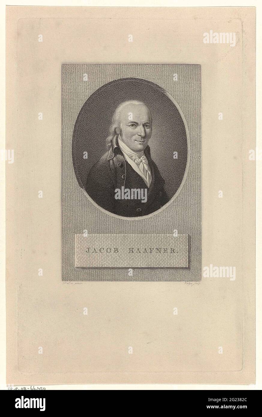 Portrait of Jacob Godfried Haafner. Portrait of Jacob Godfried Haafner ...
