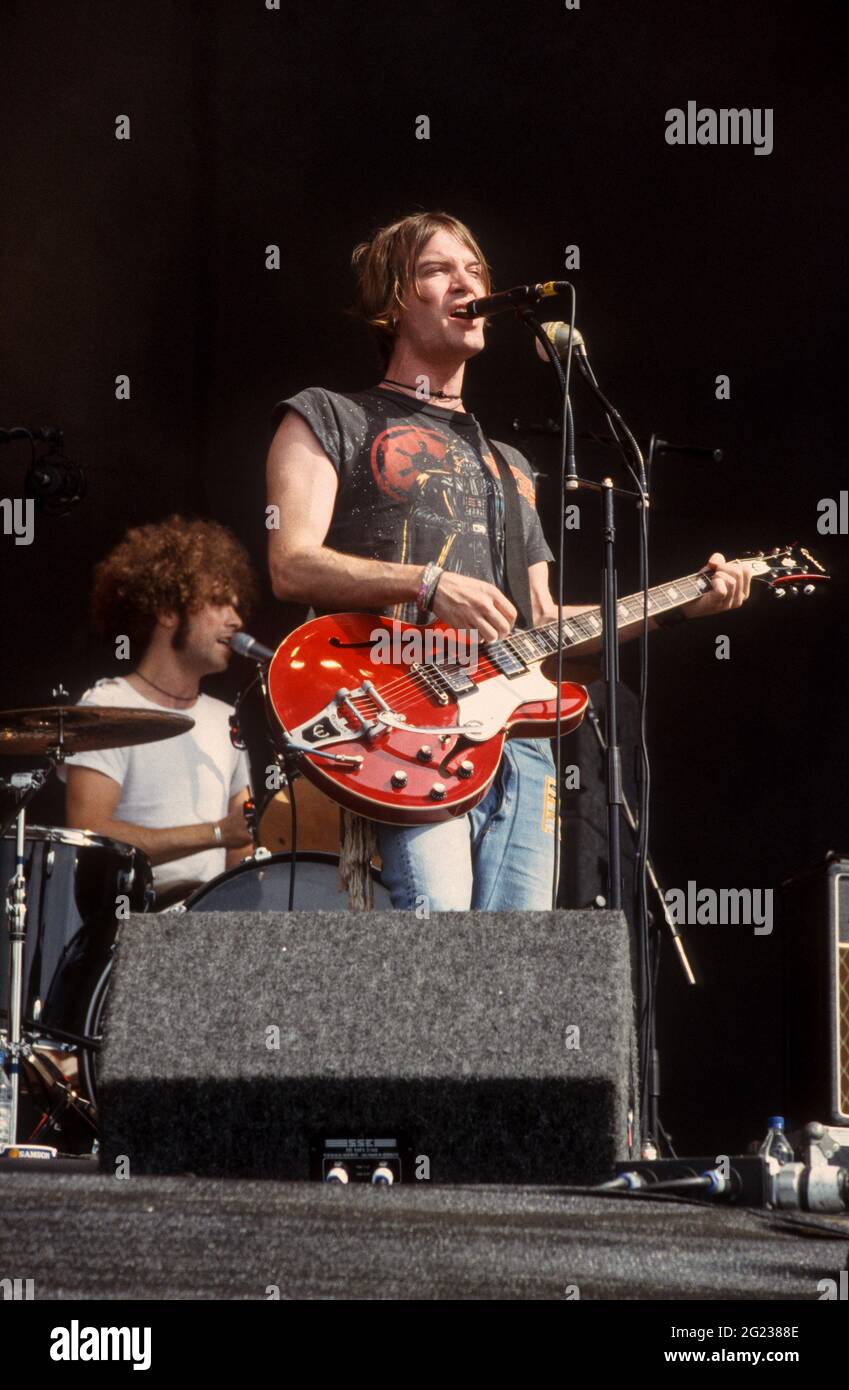 The Dandy Warhol's at the Reading Festival 2002 Stock Photo - Alamy