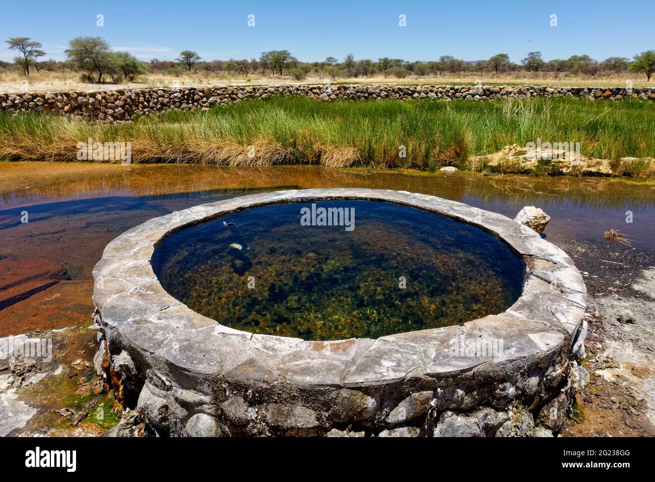 Hot spring on Farm Ondongantje near Omaruru, Erongo Region, Namibia ...