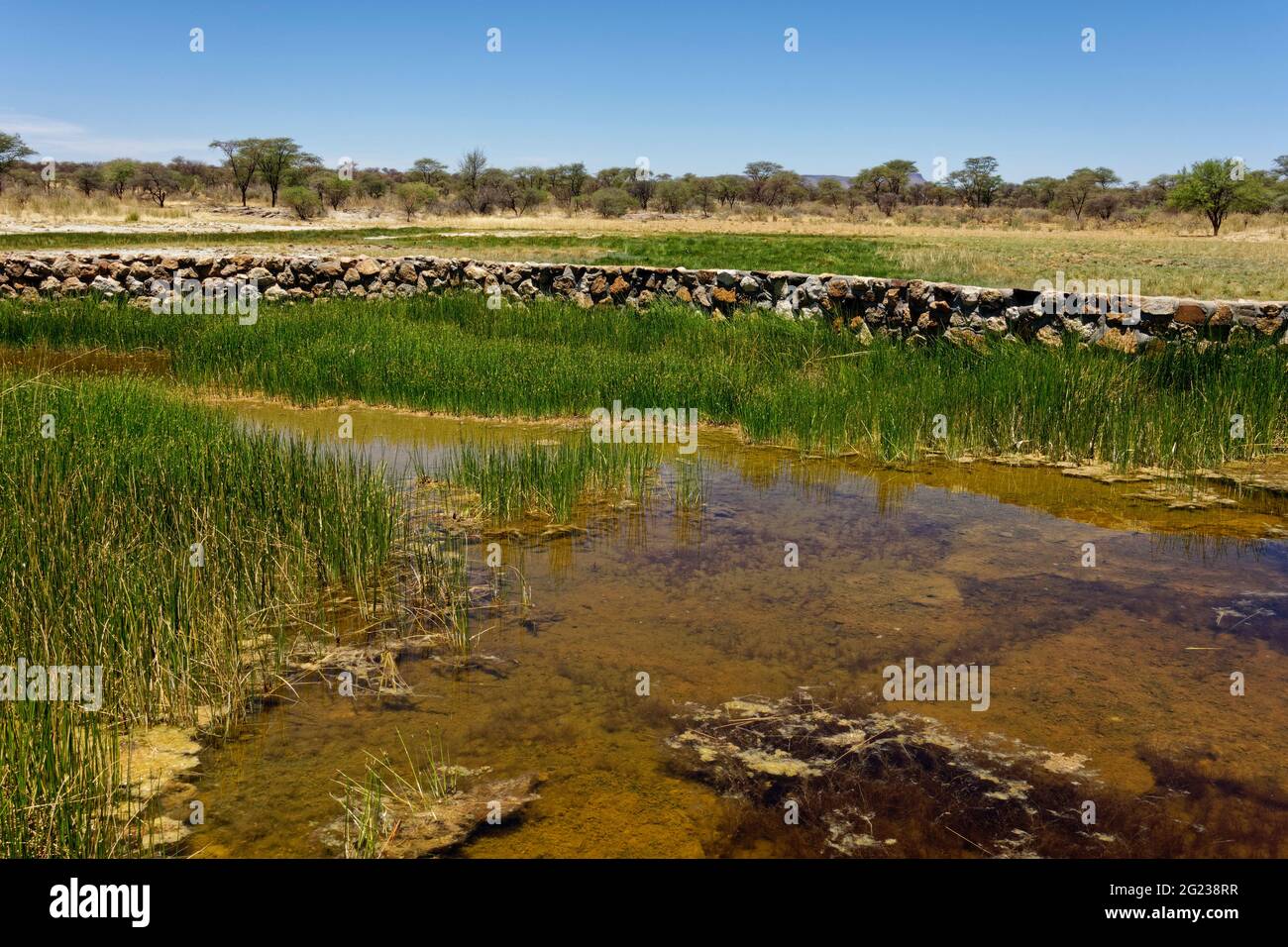 Hot spring on Farm Ondongantje near Omaruru, Erongo Region, Namibia ...