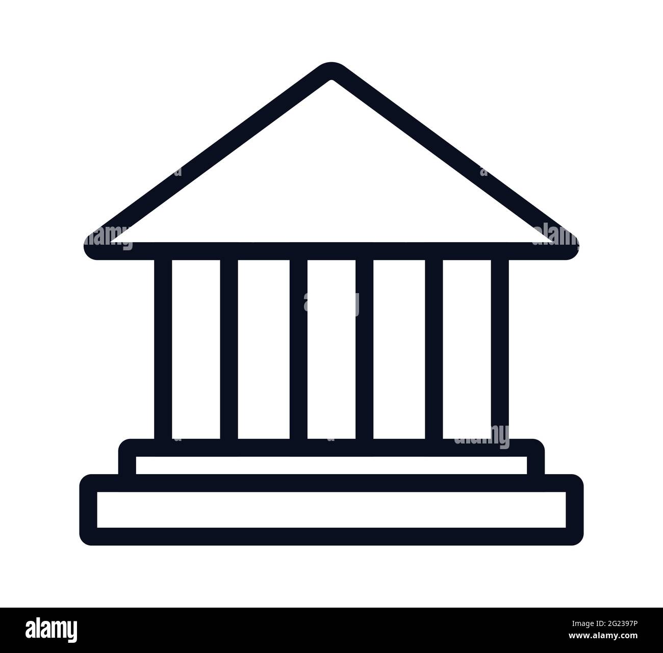 Law court building icon hi-res stock photography and images - Alamy