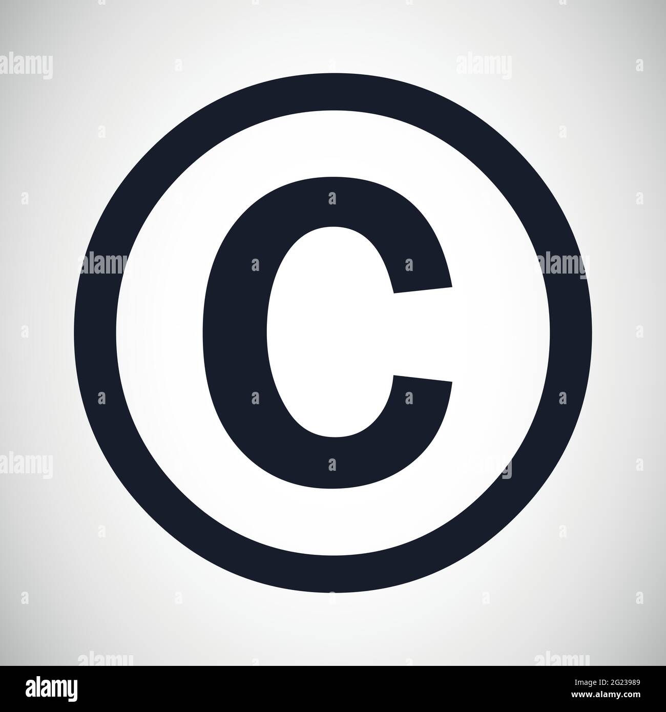Copy right license symbol c vector illustration icon Stock Vector Image ...