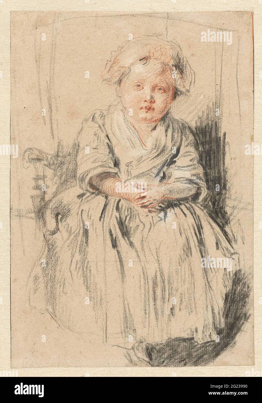 Child Seated in a Chair Stock Photo - Alamy