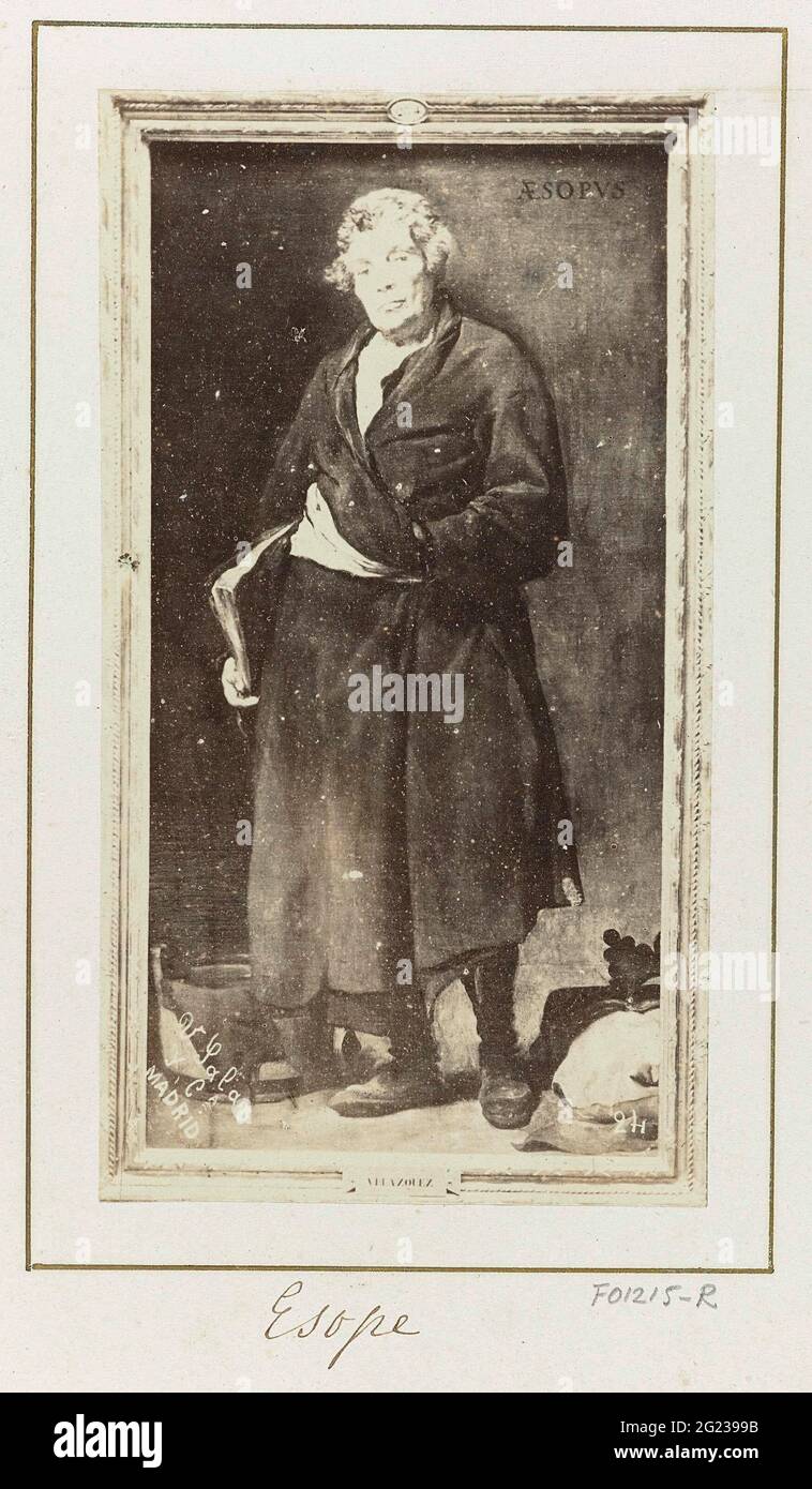 Photo production of a painting by Velázquez, presenting a portrait of ...