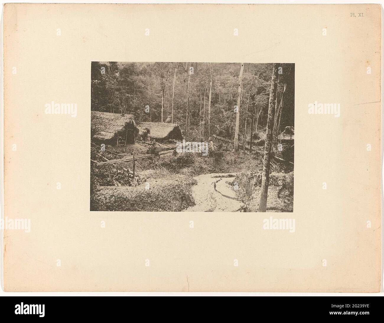 Buitenkamp at the L. & F. de Jong quarry, Suriname; Colony Suriname ...