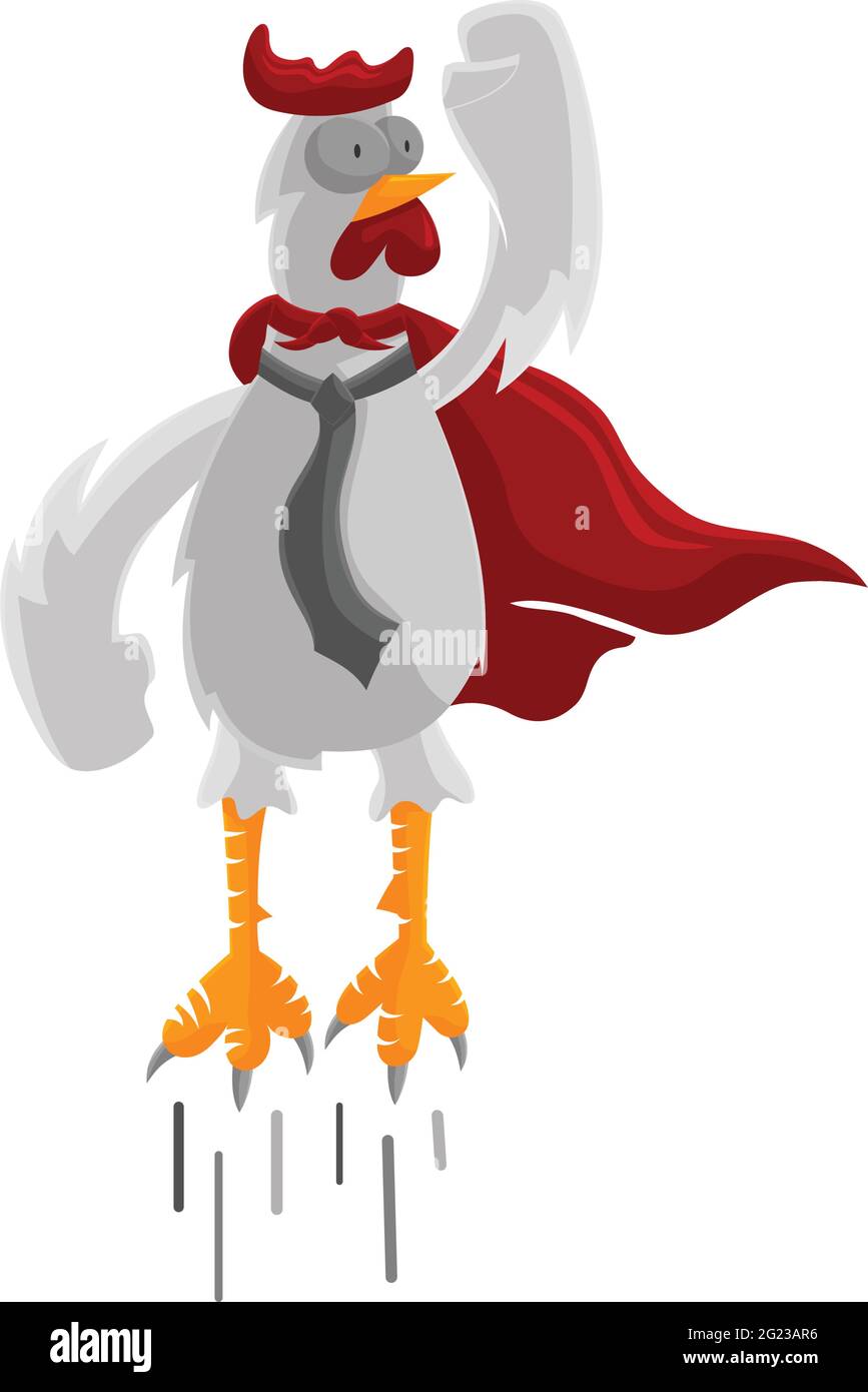 Roster Fly Chicken Wear Cloak illustration Businessman Success Template ...
