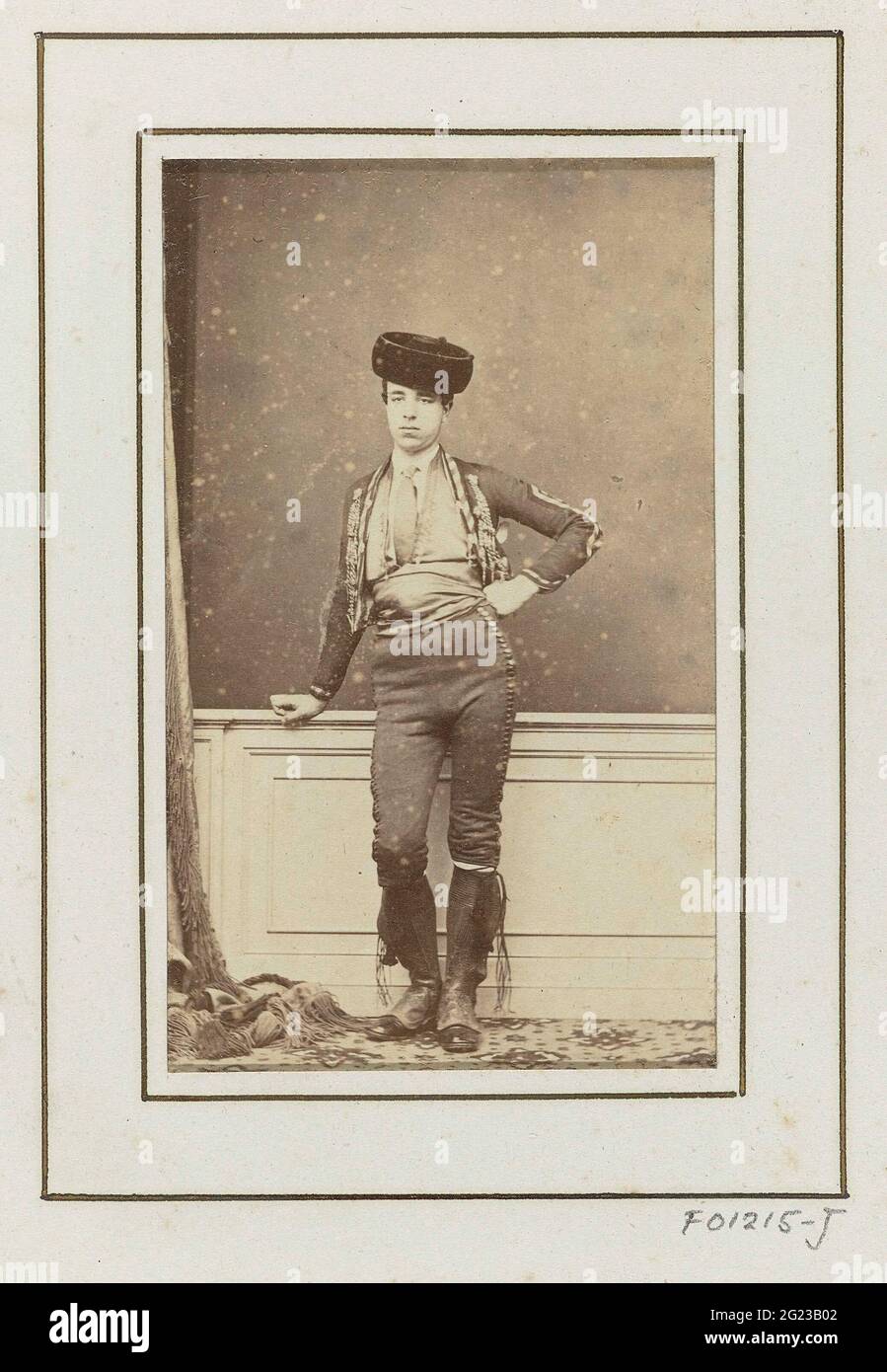 Portrait of an unknown man in Spanish costume, possibly a bullfighter ...